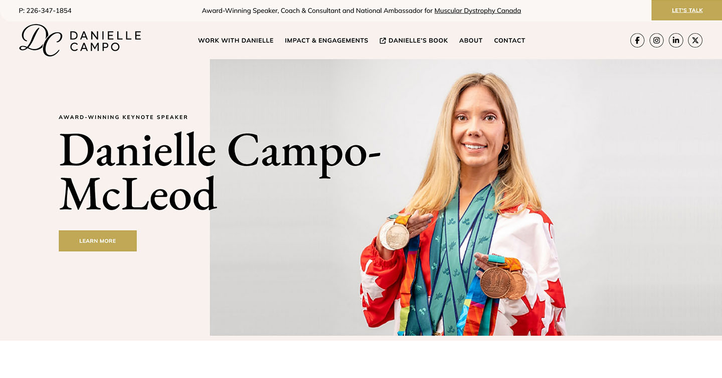Award-Winning Speaker and Coach & Consultant - Danielle Campo-McLeod